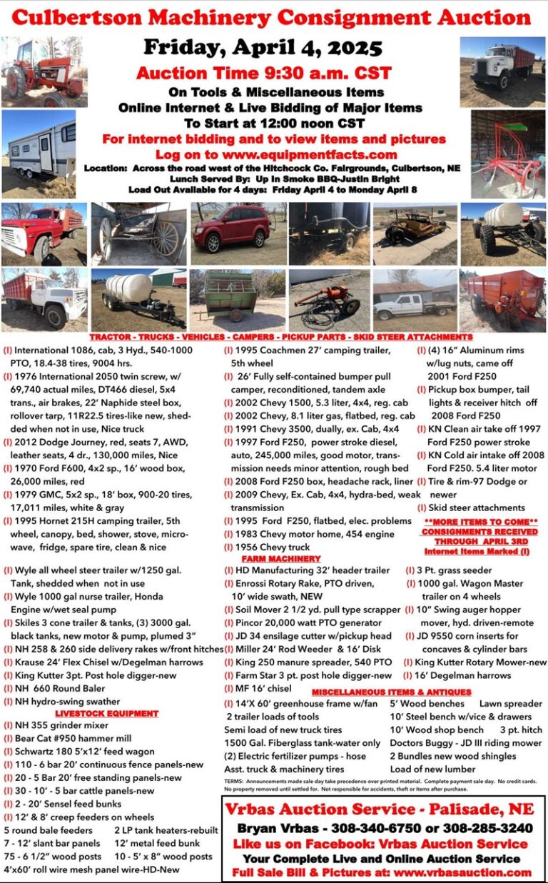 Online Farm & Ranch Equipment Auctions in USA | Midwest Auction